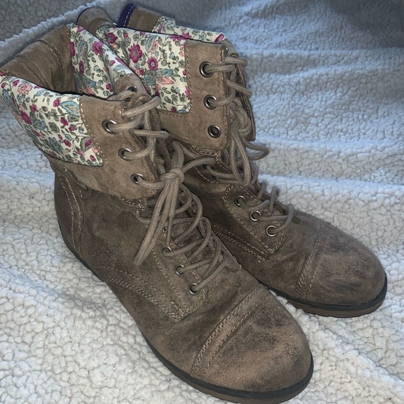 JustFab | Shoes | Justfab Combat Boots | Poshmark